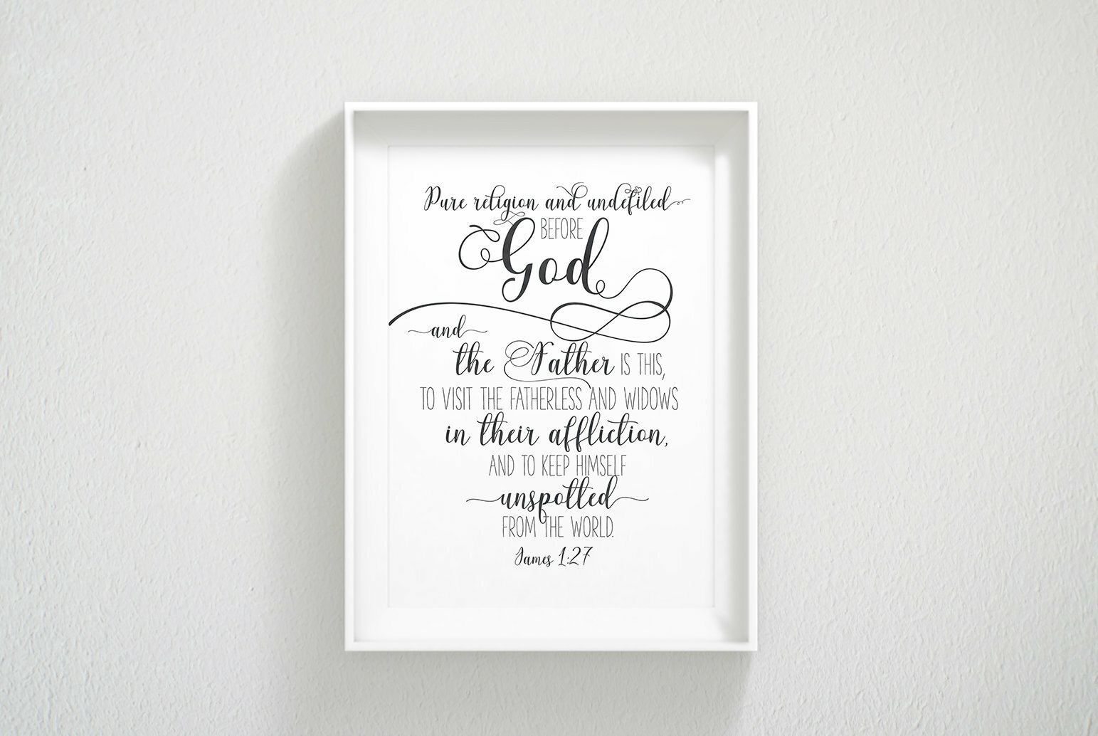 Pure Religion And Undefiled Before God And The Father Is This,James 1: ...