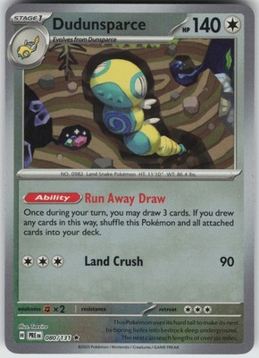 Dudunsparce (Master Ball Pattern) 080/131 SV: Prismatic Evolutions Pokemon | eBay