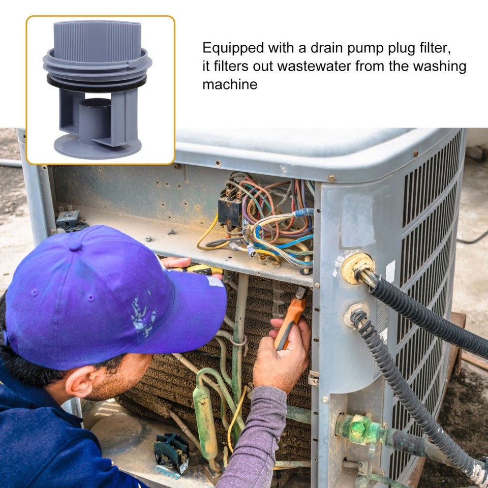 Washer Drain Pump Filter Plug Cover for Washing Machine Front Loaders ...