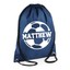 Personalised Name SPLIT Football Drawstring Bag School Club PE Custom ...