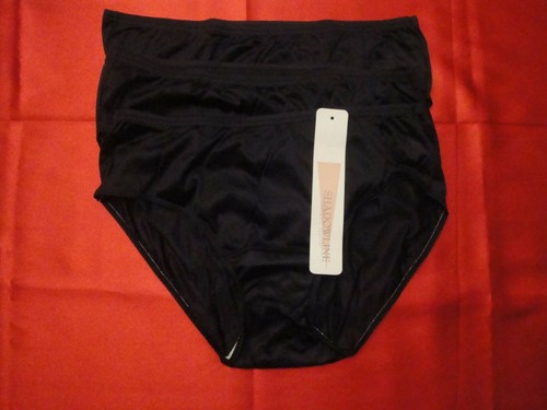 3 Pack Shadowline 11032 Nylon Classic Hipster Black Panty Size 6 | eBay