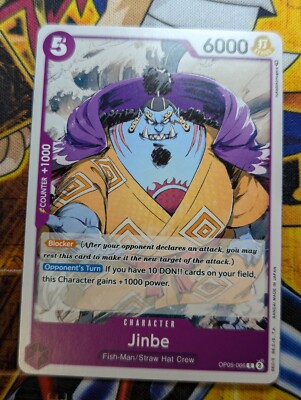 Jinbe - OP05-066 - Awakening of the New Era - One Piece Card Game | eBay