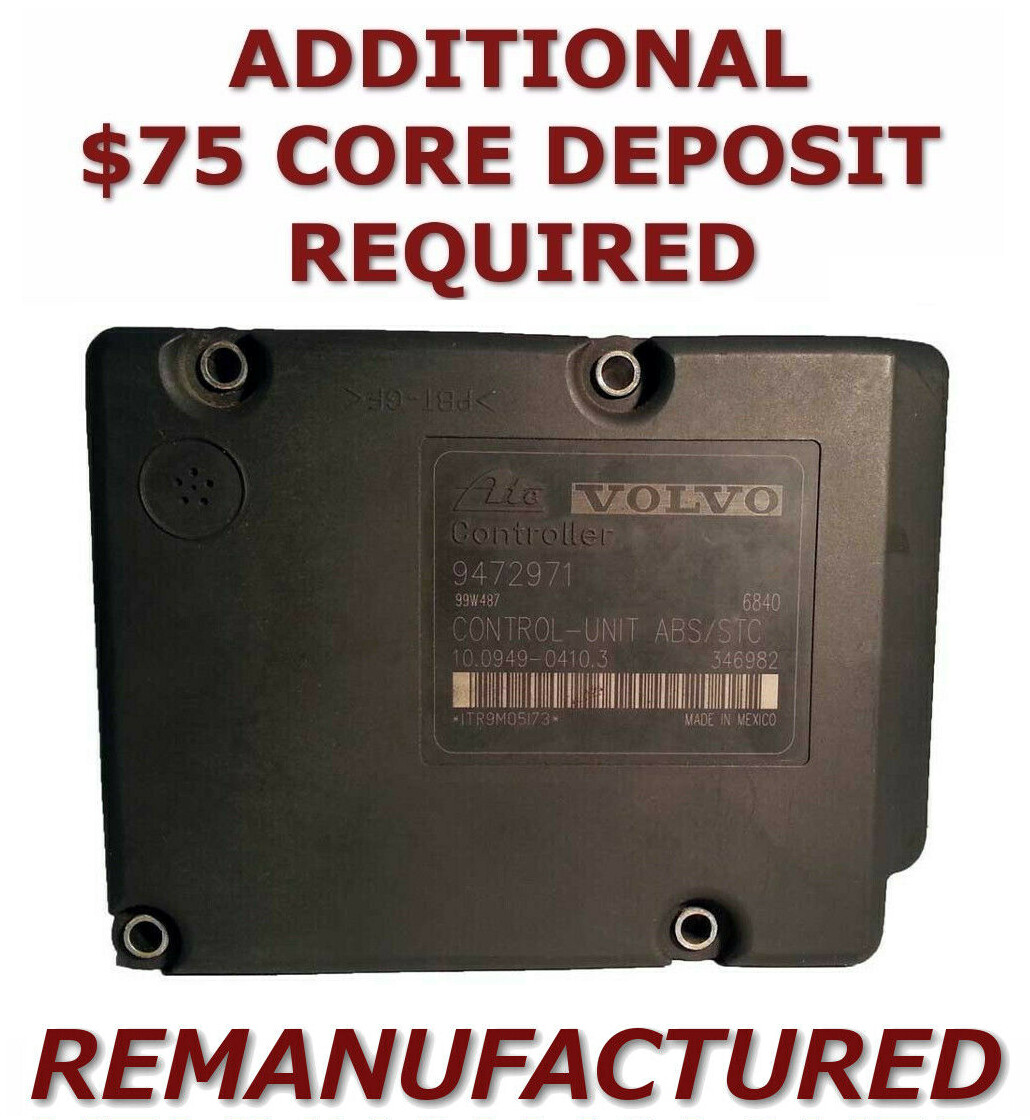REMAN 1999 2000 Volvo V70 C70 S70 ABS Pump Control Module 9472971 ...
