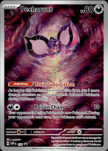 Pecharunt - Illustration Rare - Black Star Promo SVPen 129 - MINT ...