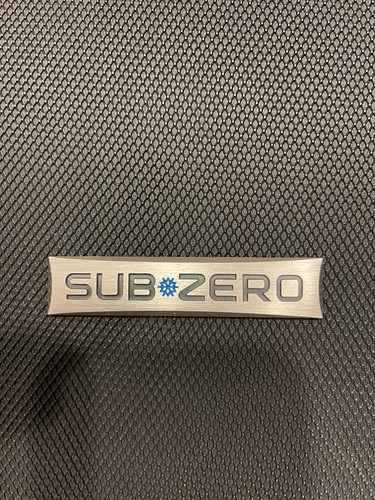 SUBZERO SUB-ZERO Badge Fridge Freezer Emblem Nameplate Adhesive 3M ...