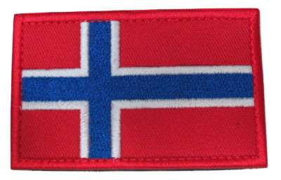 Norway Norwegian National Country Flag Embroidered Hook Loop Patch | eBay