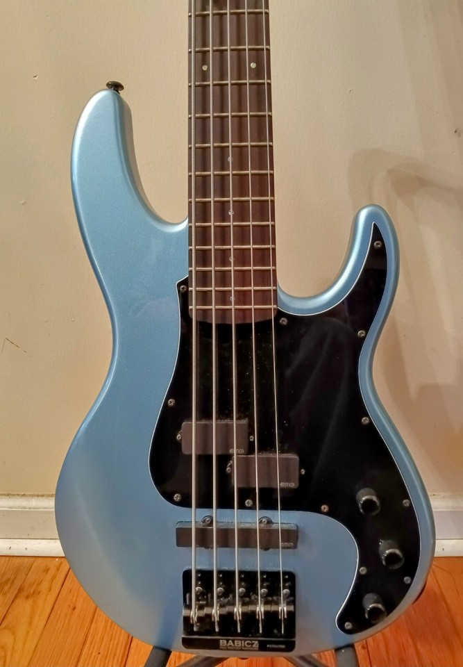 ESP LTD AP-5 Pelham Blue 5-String Electric Bass Guitar used AP5 AP 5 | eBay