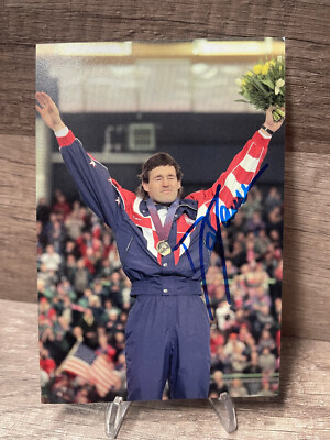 Dan Jansen US Olympic Speedskater Hand Signed 4x6 Photo TC46-1294 | eBay