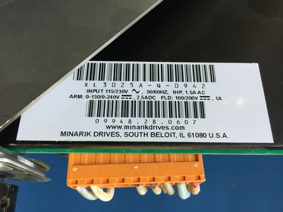 MINARIK DRIVES XL3025A-Q-0942 VARIABLE SPEED DRIVE | eBay