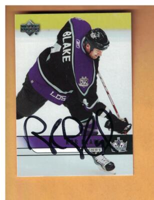 ROB BLAKE AUTOGRAPHED 2006-07 UPPER DECK HOCKEY CARD SIGNED LOS ANGELES ...