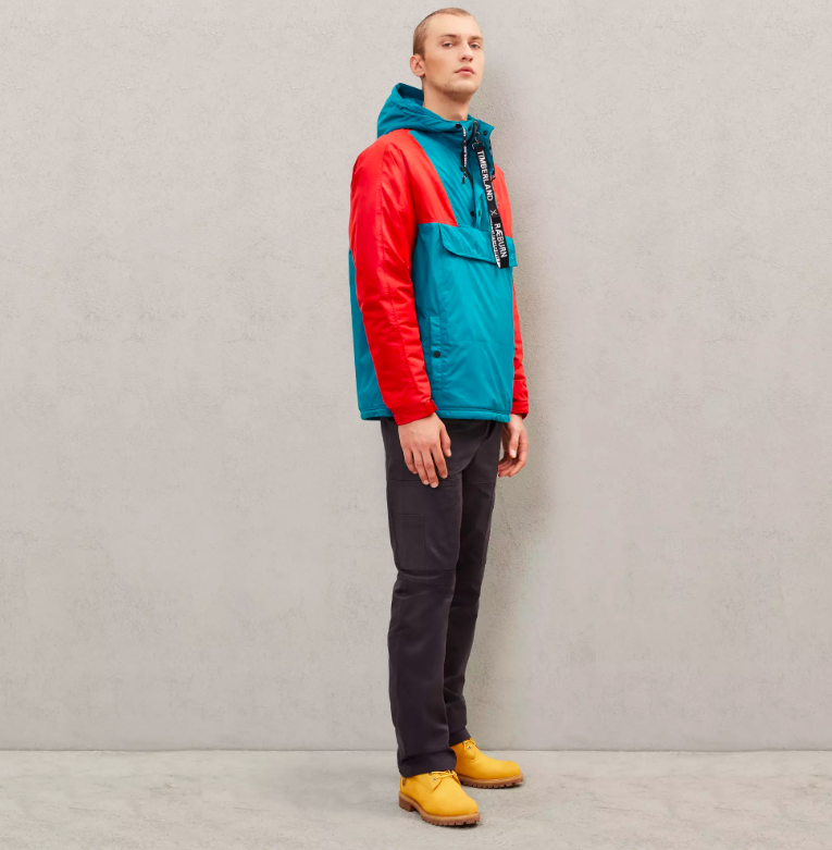 Timberland® x Raeburn Men's Reversible Anorak, Blue and Red, Size M ...