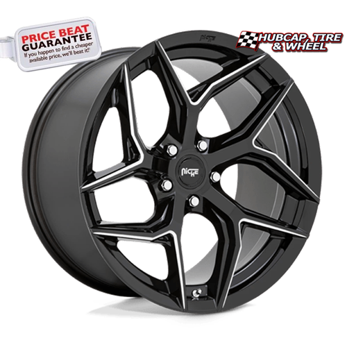 Niche 1PC M266 Gloss Black Milled - 20X9 - 5X112 Bolt Pattern , 27 ...