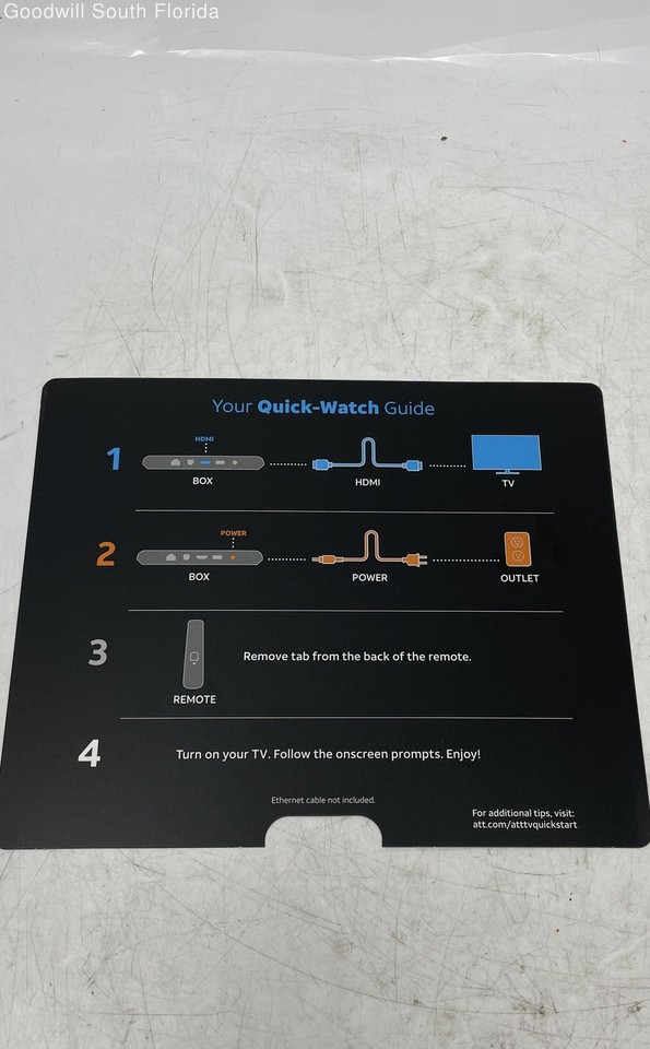 AT&T Model C71KW-400 Gray OTT Media Streaming Device Open Box Not ...