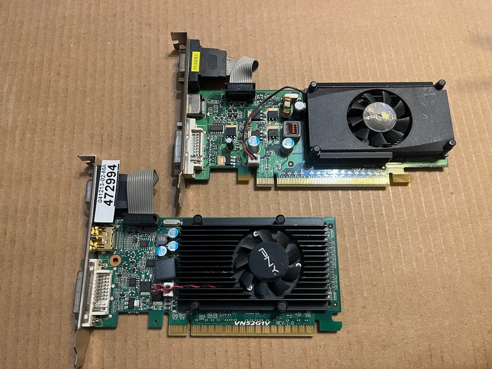 PNY NVIDIA GEFORCE 210 512MB DDR2 PCI-E 2.0 X 16 GPU VCGG2105XPB ZZ5-3 ...