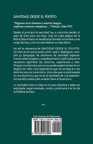 Santidad desde el p lpito, N mero 2: Bosquejos de sermones (Spanish Edition) ... 9781563443008 ...