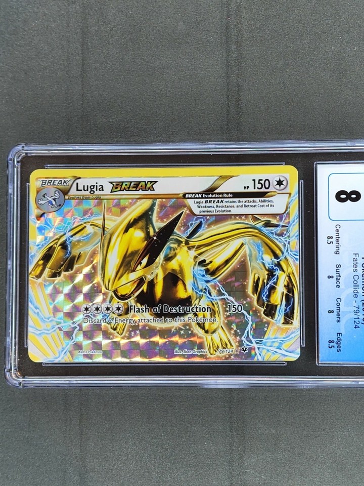 Fates Collide Lugia BREAK 79/124 CGC 8 - Subgrades | eBay