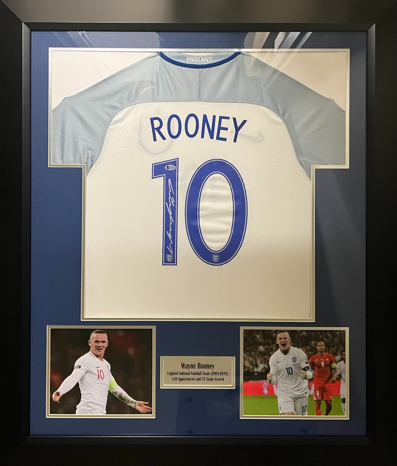 Wayne Rooney Autographed Memorabilia | Signed Photo, Jersey ...