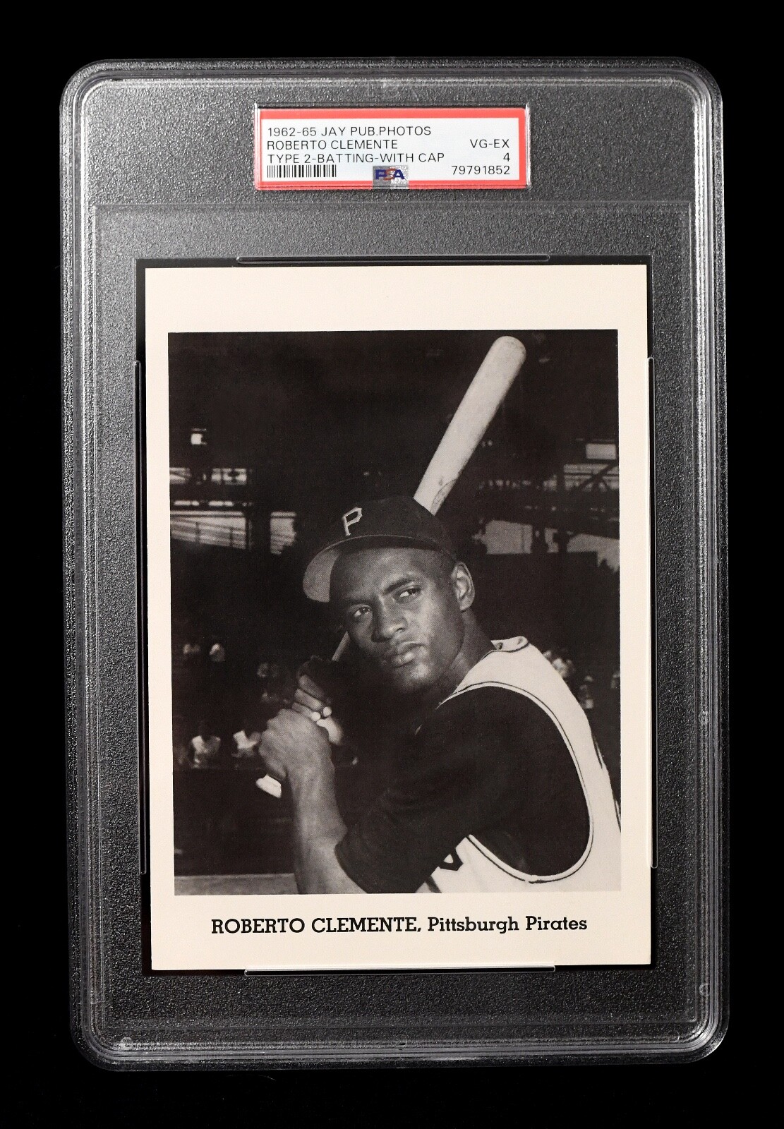 1963-1964 Roberto Clemente 5x7 Jay Publishing Photo - batting w. cap ...
