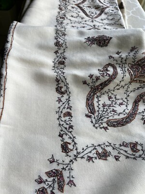 Mens Tusha Shawls with hand designed embroidery | eBay