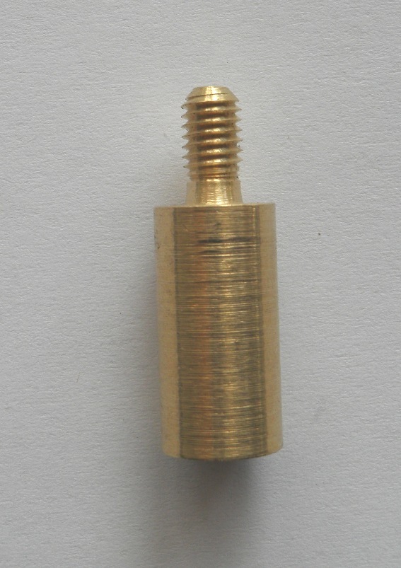 Brass Gun Cleaning Rod Thread Adaptor - 5/40, 7/32, 8/32, 8/36, 10/32 ...