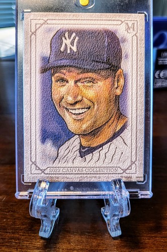 2022 Topps Museum Collection Derek Jeter Canvas Collection Artist Proof ...