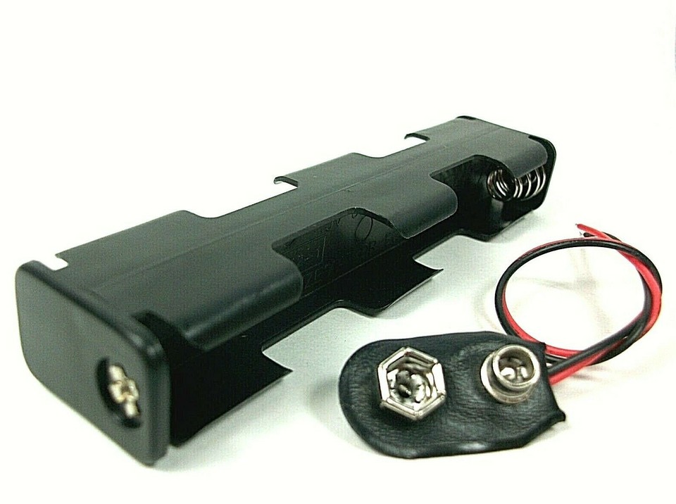 Battery Holder 4 x AA Cells w/ Snap-On Clip - MT570 New! | eBay