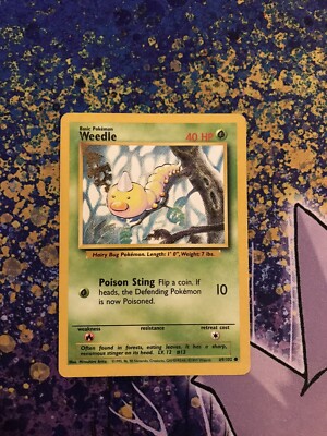 Weedle 69/102 Base Set Standard Pokemon Card | eBay Australia
