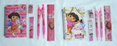 Dora the Explorer Nickelodeon Stationery Pen Pencil Notebook Ruler ...