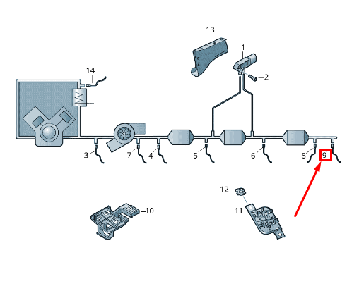 Volkswagen T-Roc 2023 Diesel lambda probe sensor 05L906261D SAU101768 ...