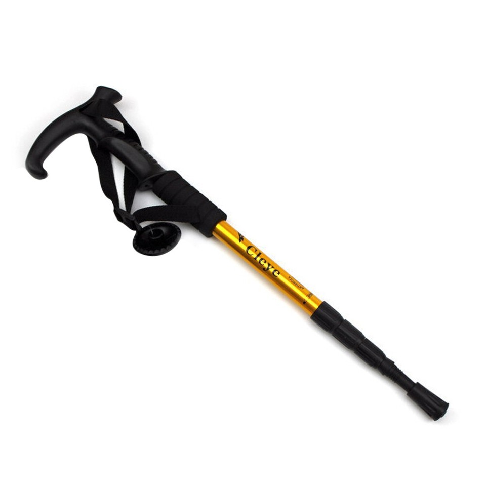2 Trekking Poles Nordic Walking Sticks Adjustable Anti-shock Hiking ...