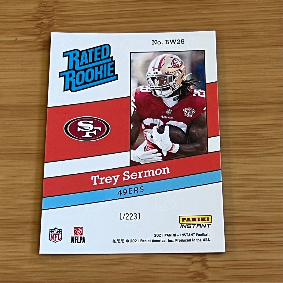 2021 Panini Instant Rated Rookie Retro #25 Trey Sermon 49ers | eBay