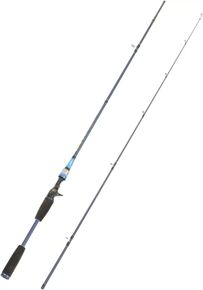 Medium Heavy Baitcasting Fishing Rod - 7ft 2-Piece Graphite Rod with ...