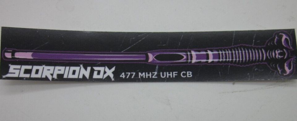 ORIGINAL SCORPION DX 3DBi HEAVY DUTY UHF CB 60CM STUBBY ANTENNA SUIT ...