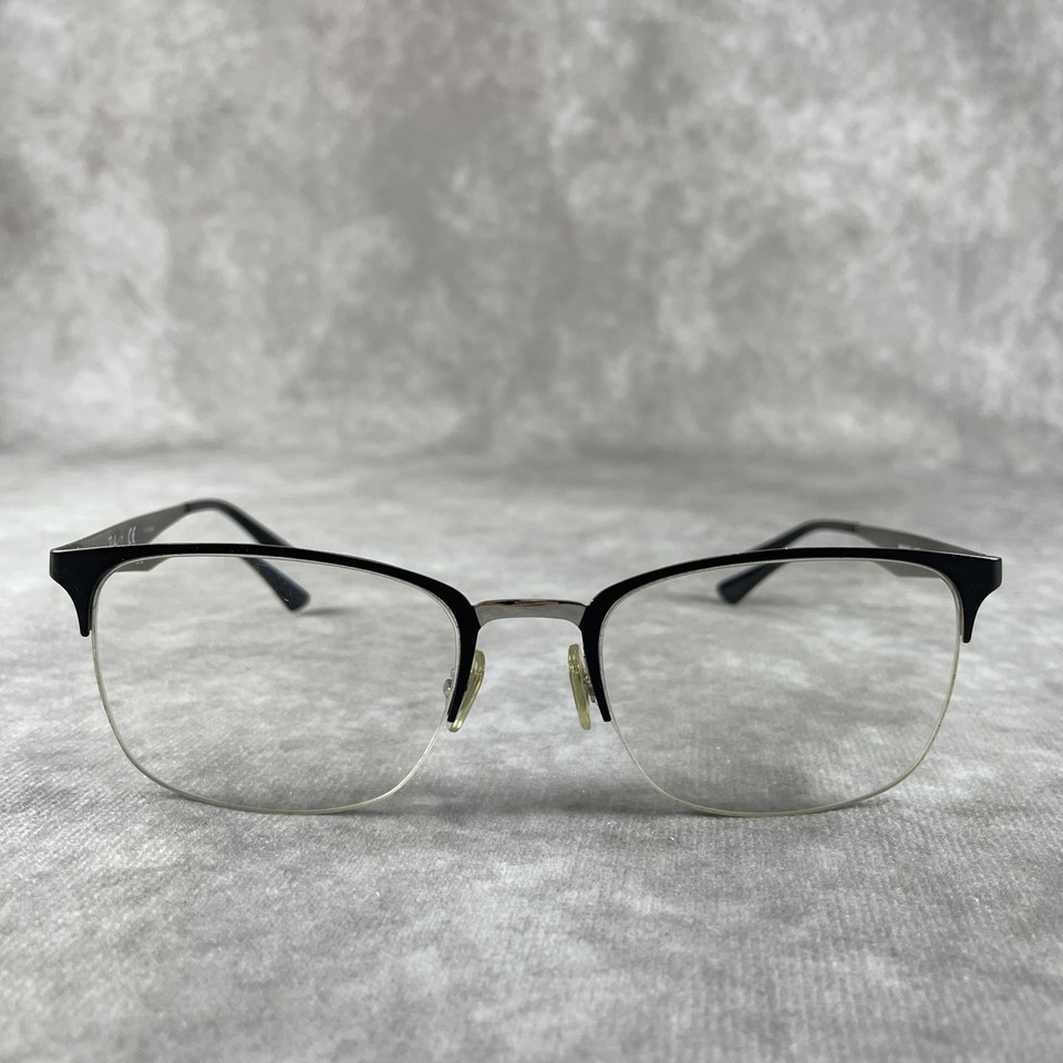 Ray-Ban Eyeglasses Frames RB 6433 2997 Black Silver Square Half Rim 51 ...