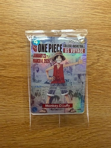 One Piece x Rutgers Basketball US Voyage Monkey D. Luffy trading card ...