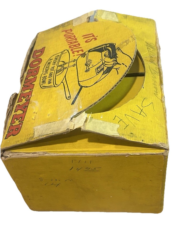 VINTAGE 1950s DORMEYER Electric Hand Mixer w/ Original Box & Beaters ...