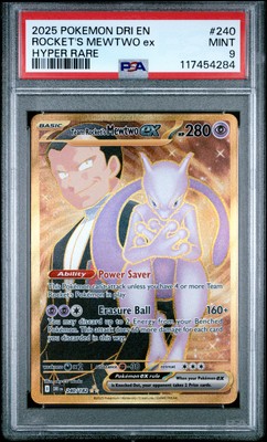 2025 POKEMON DRI EN-DESTINED RIVALS HYPER RARE TEAM ROCKET'S MEWTWO EX ...