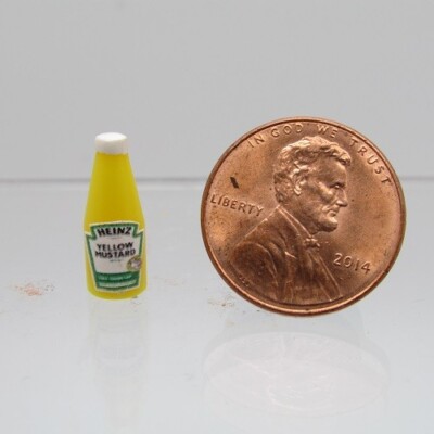 Dollhouse Miniature Replica Bottle of Heinz Mustard HR54186 | eBay