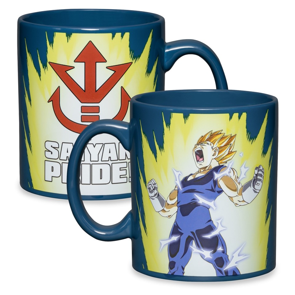 Dragon Ball Z Super Saiyan Vegeta Saiyan Pride 16 oz. Ceramic Coffee ...