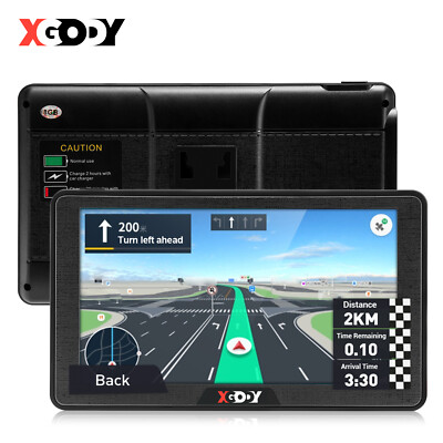 XGODY Caravan Motorhome GPS SAT NAV Free Lifetime Maps Updates UK EU ...