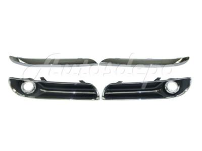 Front Bumper Chrome Trim Fog Light Bezel 4Pcs Fits Chrysler 300 Sedan ...