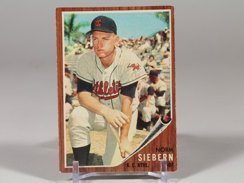 1962 Topps #275 Norm Siebern baseball card. Kansas City Athletics. EX ...