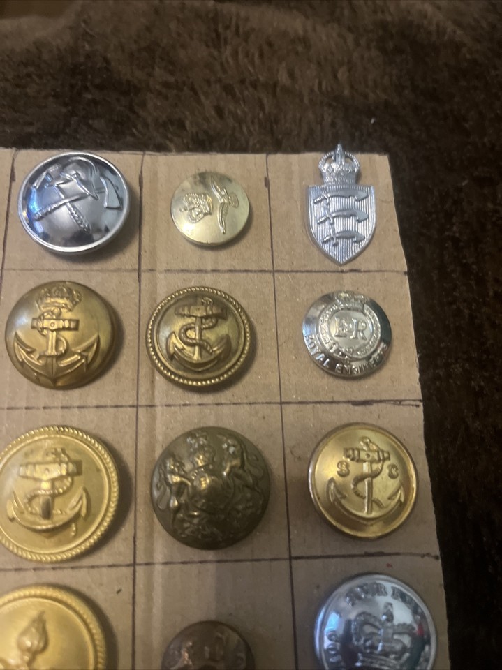 Vintage MILITARY BUTTON COLLECTION (Some Victorian) A4 | eBay UK