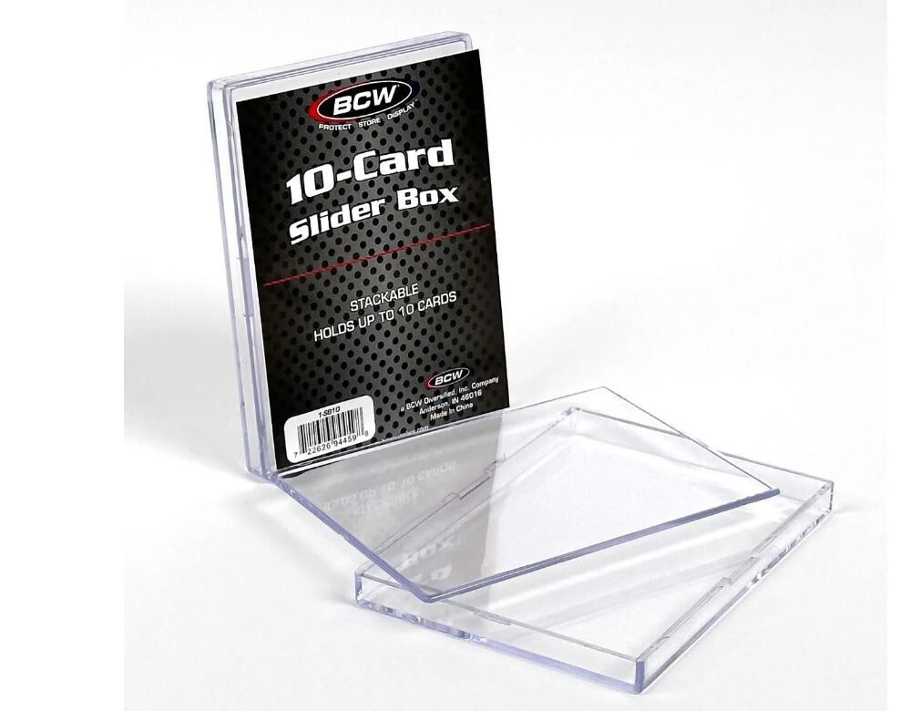 Lot of 5 NEW (5 PK) BCW 10 Count 2-Piece Slider Box | eBay
