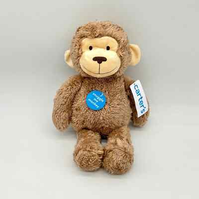 Carter’s Tan Snuggle Me Monkey Plush Baby Toy 14” New | eBay