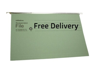 Green Hanging Suspension Files Foolscap Or A4 Folders Tabs Insert ...