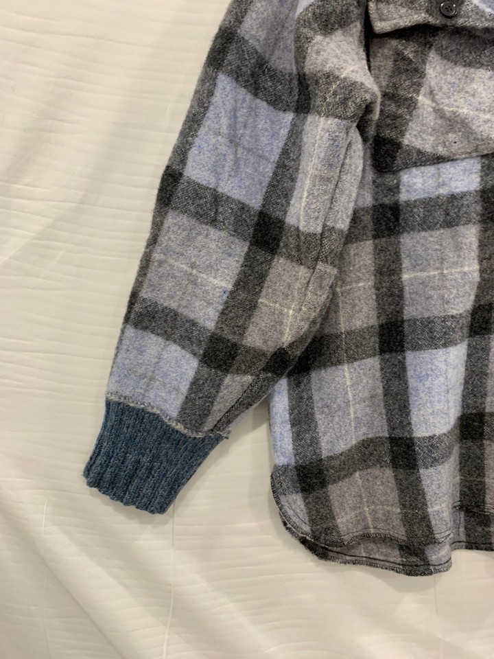 Swanndri New Zealand Wool Plaid Bush Shirt Jacket Mens 5XL Gray Vtg ...