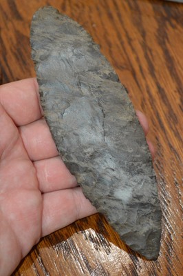 Huge Dover Chert Woodland Bi-pointed Blade Hickman Co, Kentucky 6 x 1.7 ...