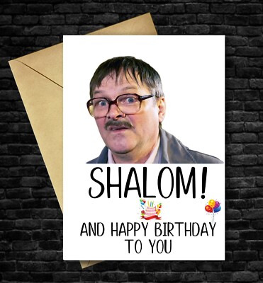 Shalom Jim Birthday Card, Friday Night Dinner Birthday Card for him her ...