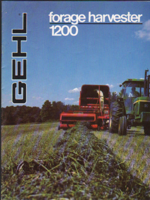 GEHL 1200 and 1000 Tractor Forage Harvester Brochure Leaflet | eBay